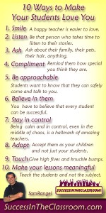 10 Ways to Make Your Students Love You – Success in the Classroom
